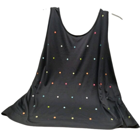 CJ Banks | Tops | Cj Banks Womens Size 2x Black Polka Dot Tank Top ...